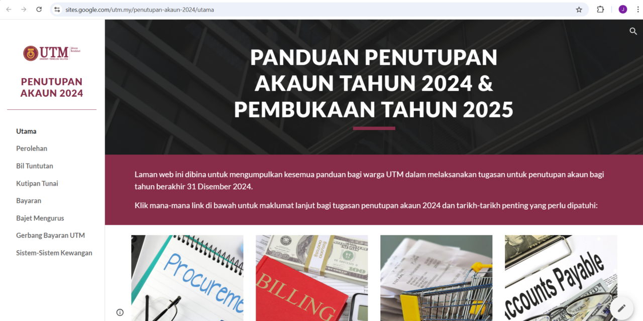 UTM Bursary | Jabatan Bendahari, Universiti Teknologi Malaysia (UTM)