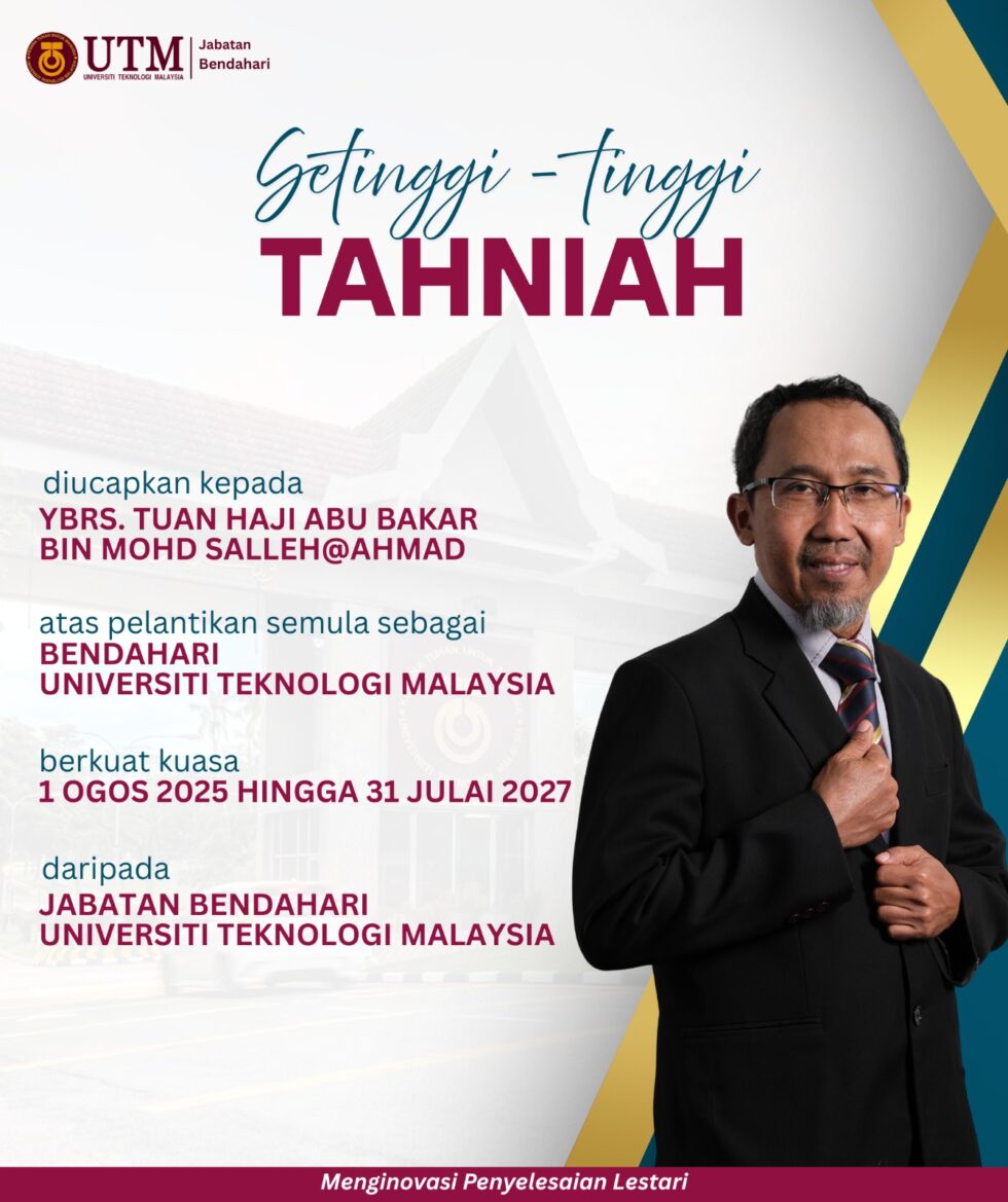 UTM Bursary | Jabatan Bendahari, Universiti Teknologi Malaysia (UTM)